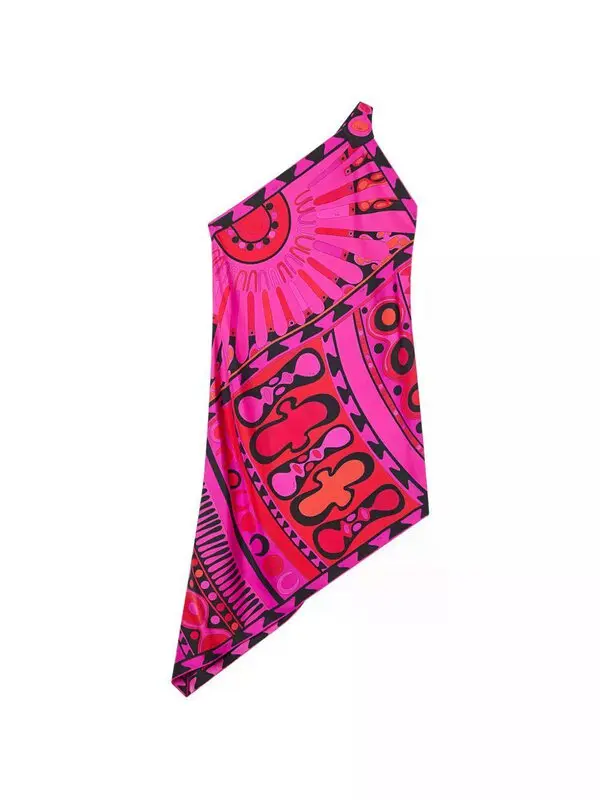 Emilio Pucci Silk One-shoulder Dress - Pink