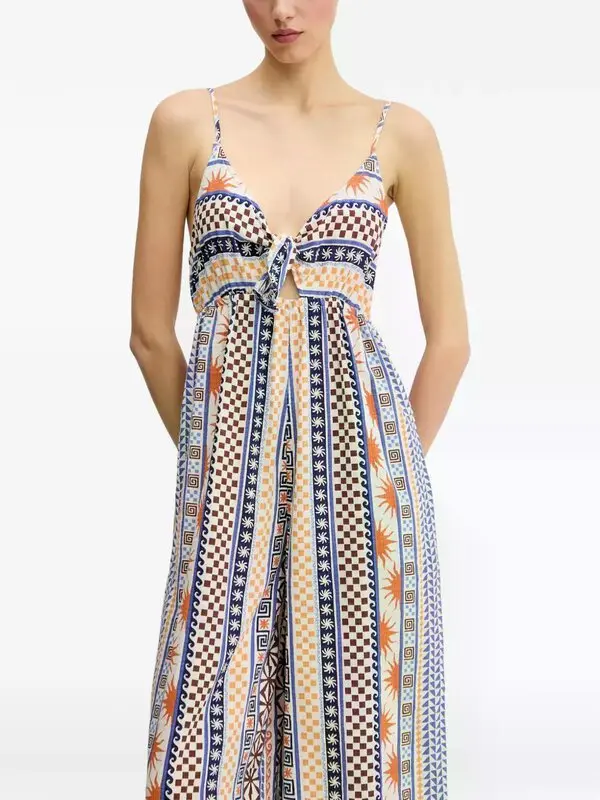 Rip Curl San Carlos Graphic-print Tie-front Jumpsuit