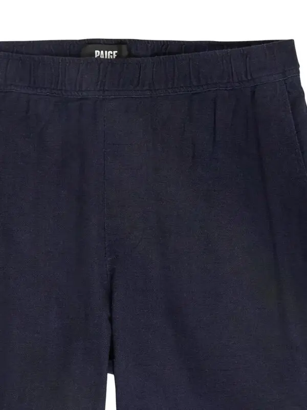 Paige Elijah Elasticated-waistband Shorts - Blue