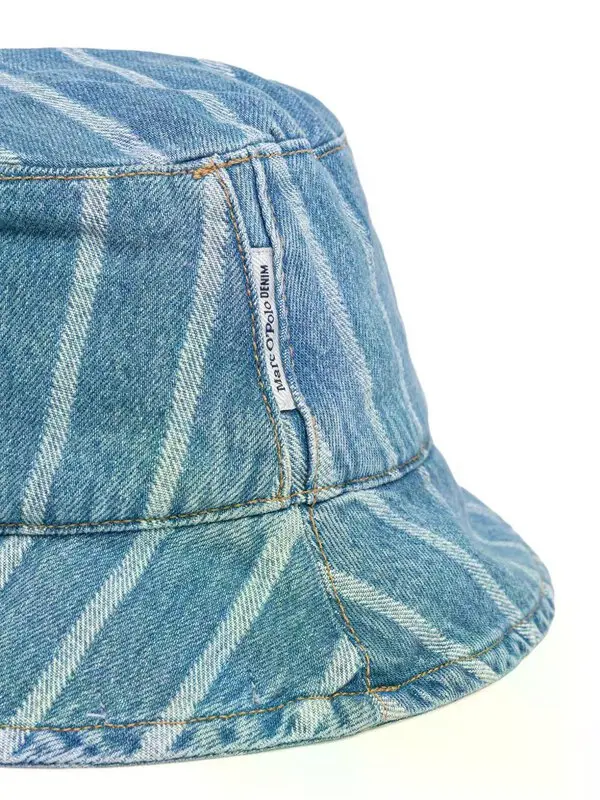 Marc O'polo Striped Denim Bucket Hat