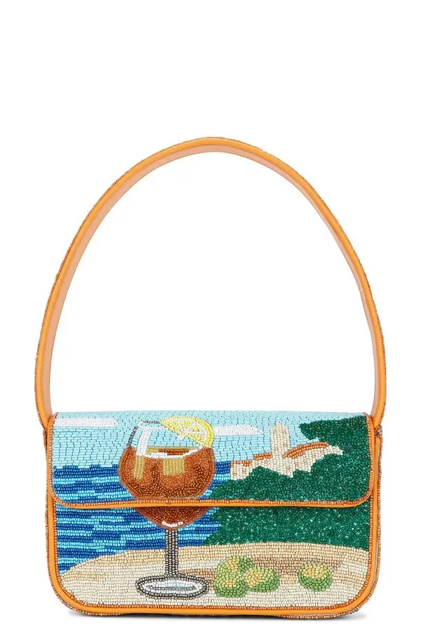Staud Tommy Beaded Lobster Bag - Summer Spritz