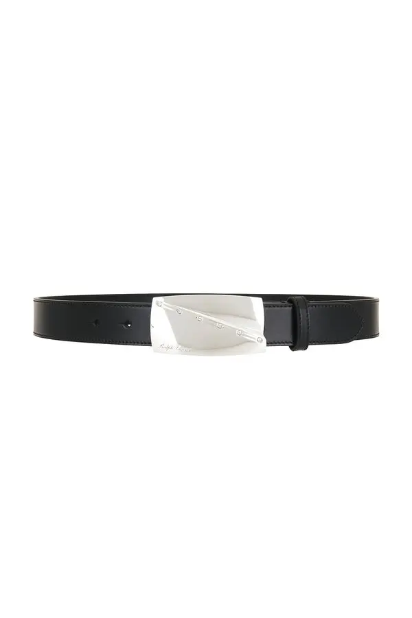 Ralph Lauren Medium Soft Lux Calf Belt - Black