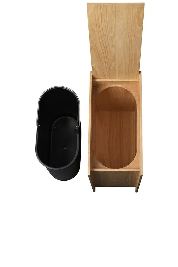 FERM LIVING Sama Wooden Bin In Tan