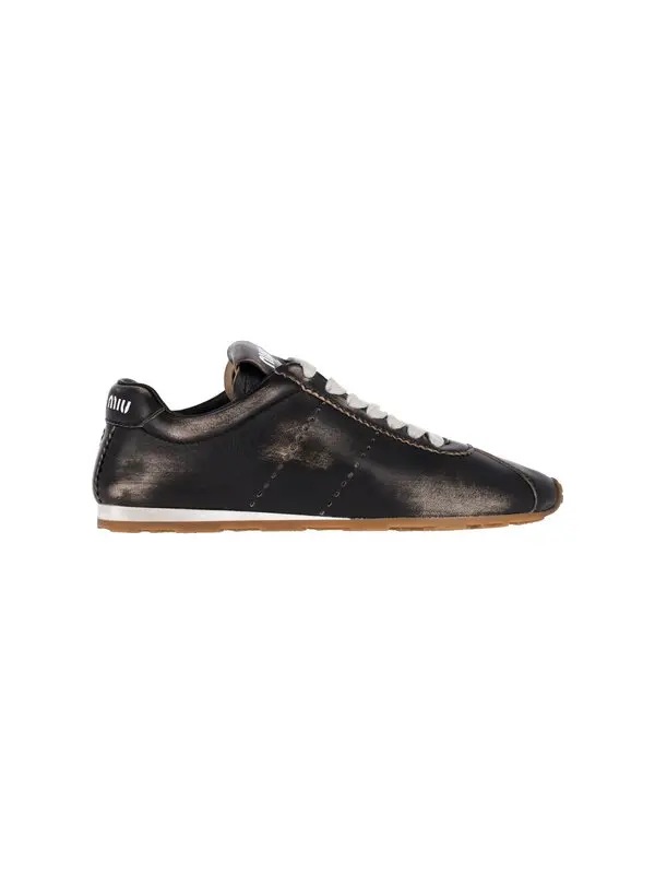Miu Miu Plume" Sneakers - Black