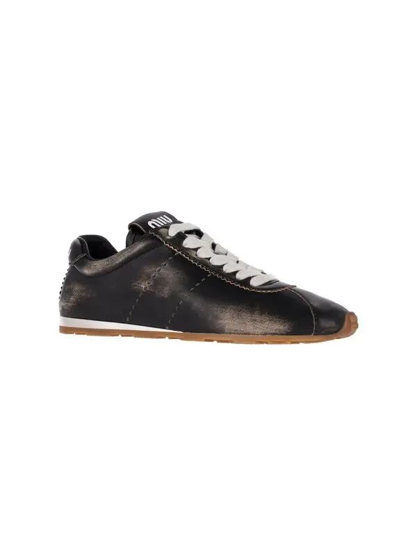 Miu Miu Plume" Sneakers - Black