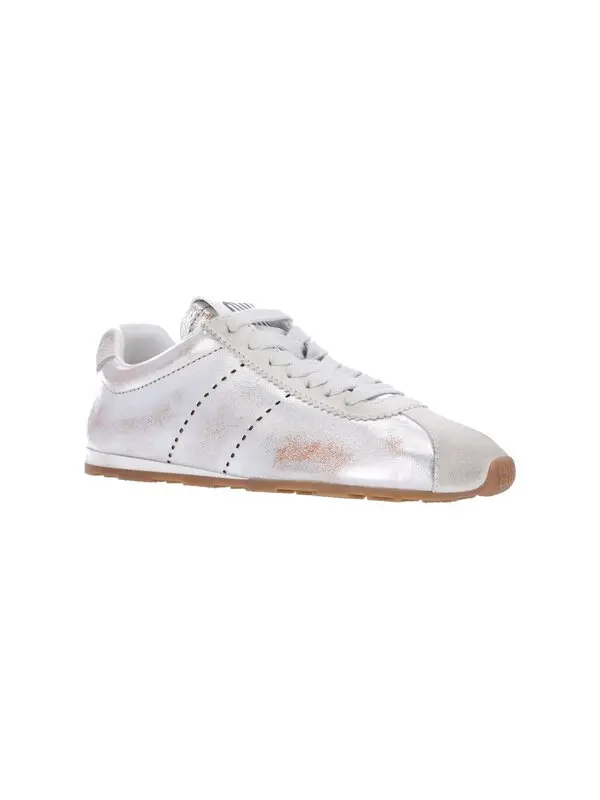 Miu Miu Plume" Sneakers - Silver