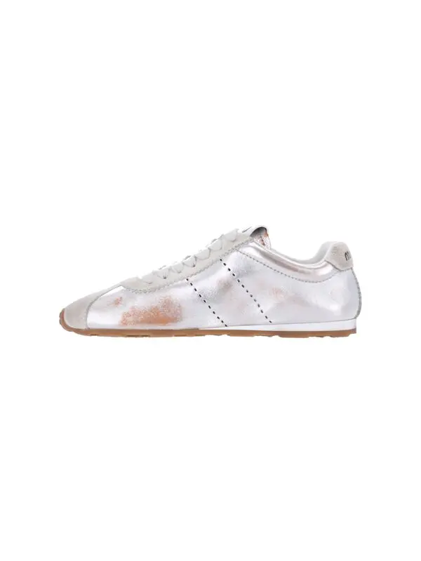 Miu Miu Plume" Sneakers - Silver