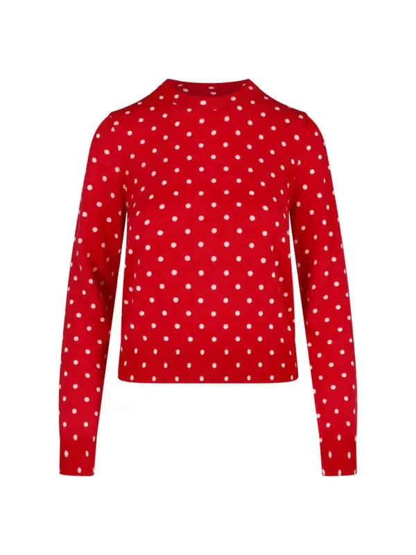 Comme Des Garçons Wool Polka-dot Sweater