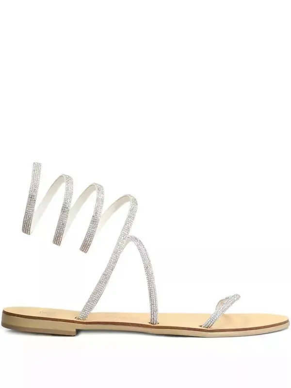 NICOLAS LAINAS Crystal Embellished Sandals