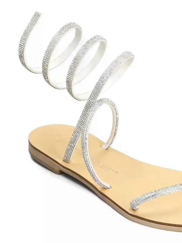 NICOLAS LAINAS Crystal Embellished Sandals