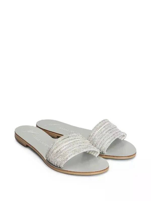 NICOLAS LAINAS Crystal Embellished Sandals