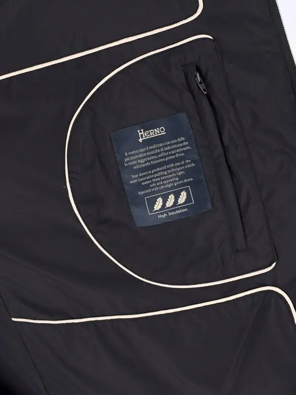 JIL SANDER Stone Island Padded Jacket - Black
