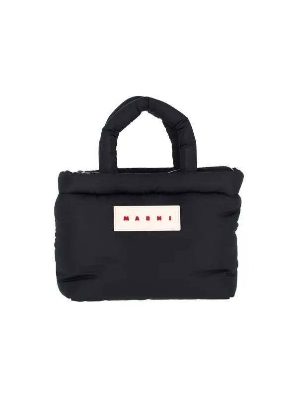 Marni Vivienne Westwood Large Logo Tote Bag - Black