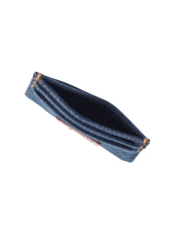 Miu Miu Cardholder Logo - Blue
