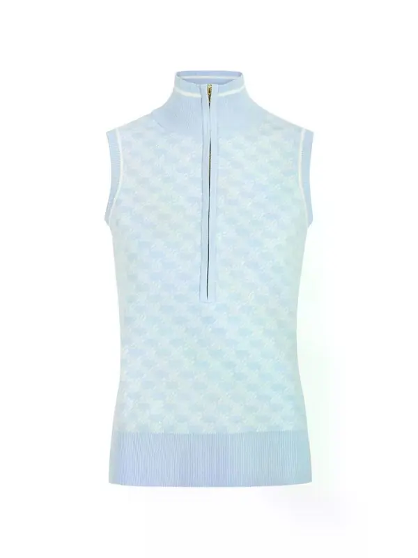 Varley Vincent Monogram Knit Top - Blue