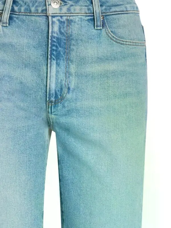 Paige Sofia Faded-effect Flared-leg Jeans