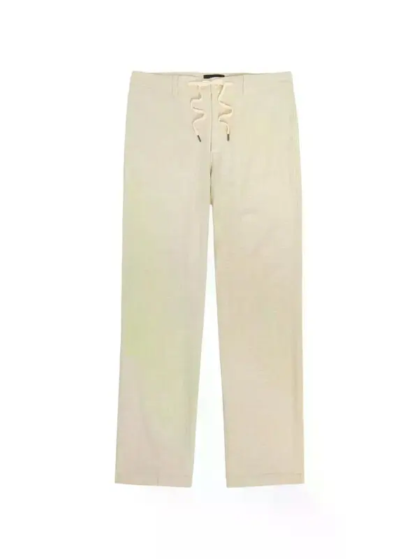 Paige Slub Texture Drawstring Waist Trousers
