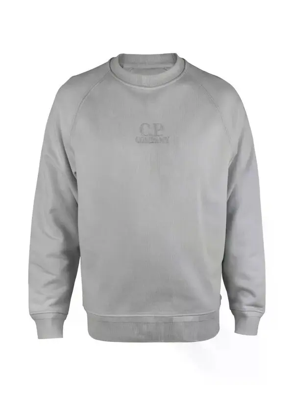 C.P. COMPANY Logo Embroidered Sweater - Grey