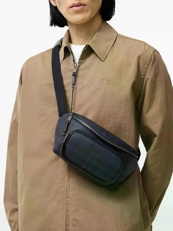 Burberry City Check Belt Bag - Blue