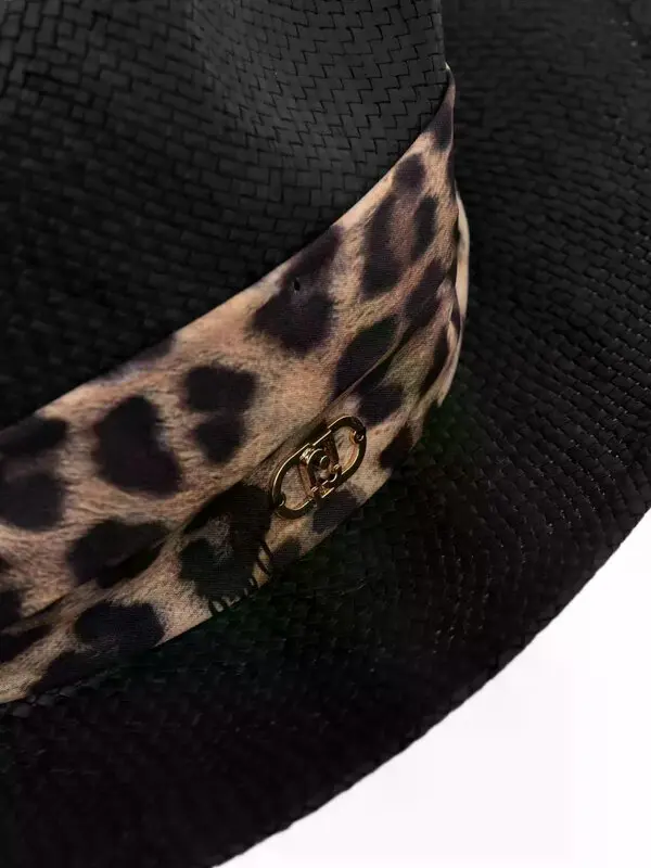 Liu Jo Leopard-print Foulard Fedora Hat
