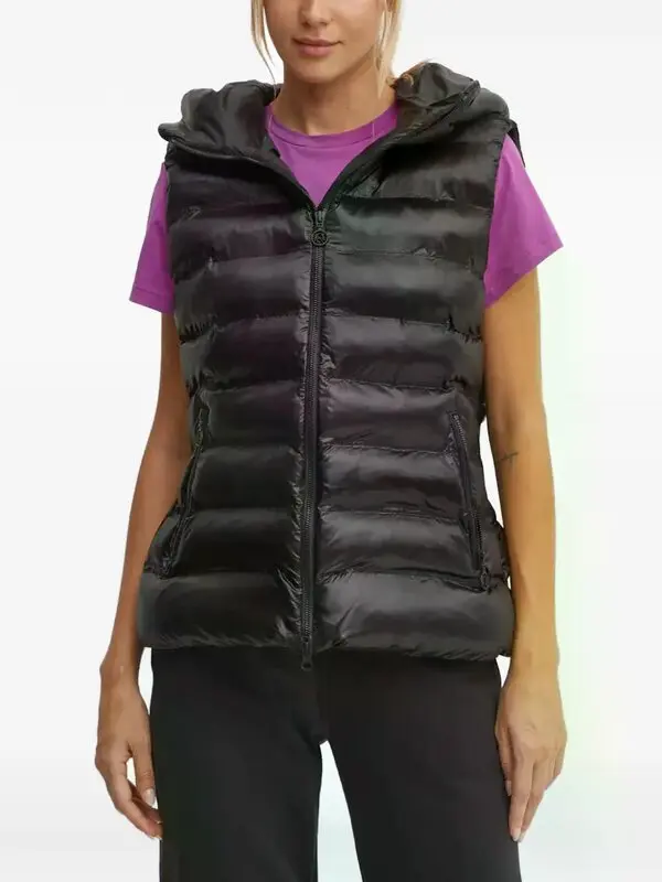 SPORTALM Quilted Hooded Gilet - Black