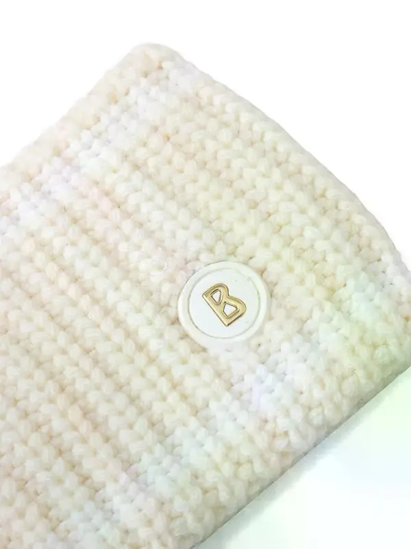 Bogner Ribbed Knit Logo Plaque Headband - Neutrals