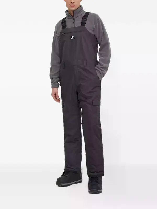 Rip Curl Taipan Logo Patch Snow Bib - Grey