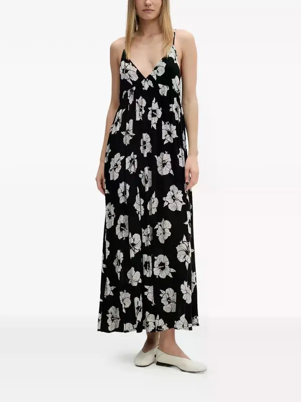 Rip Curl Party Pack Floral-print Maxi Dress - Black