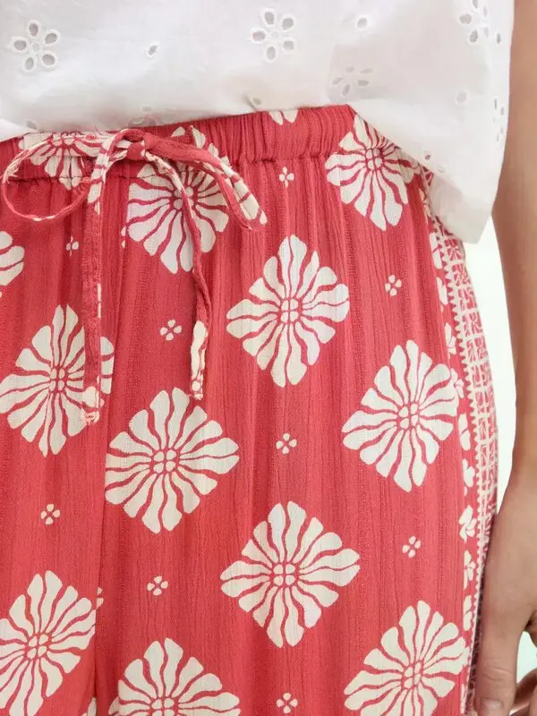 Rip Curl Ventura Floral Print Drawstring Palazzo Pants