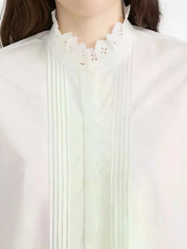 FRAME Keepsake Pintuck Shirt