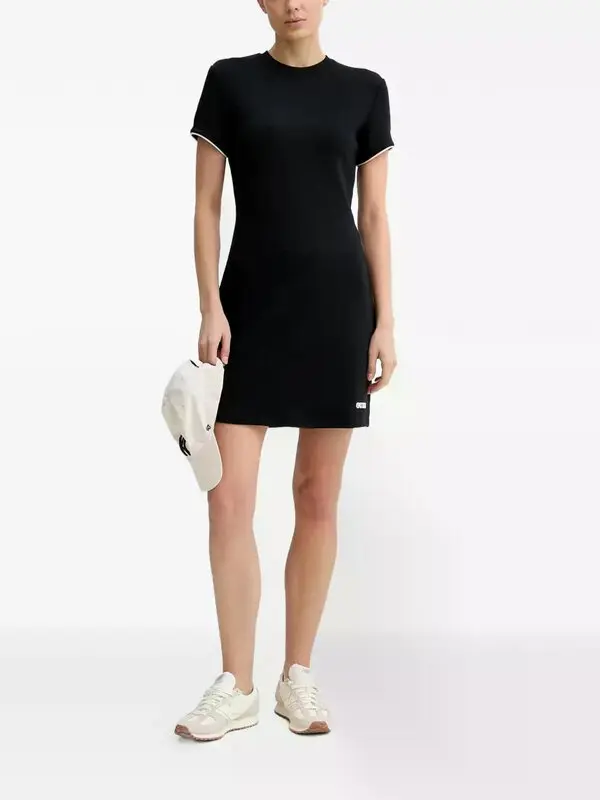 Guess Clara Logo Patch Mini Dress - Black