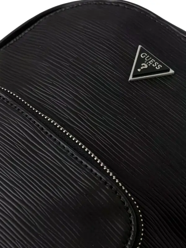 Guess Milano Logo-plaque Textured Backpack