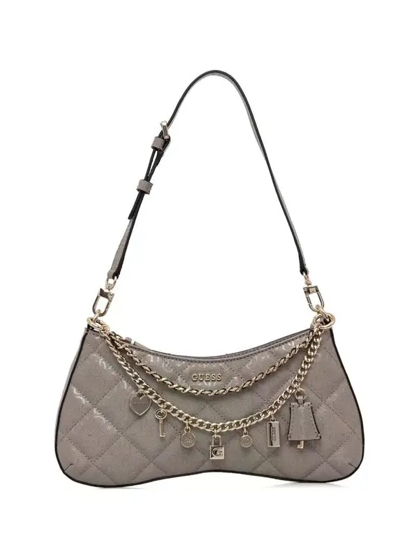 Guess Libby Quilted Shoulder Bag - Grey