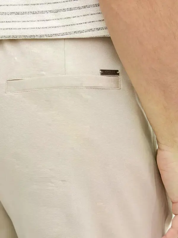 Guess Logo Plaque Straight-leg Trousers
