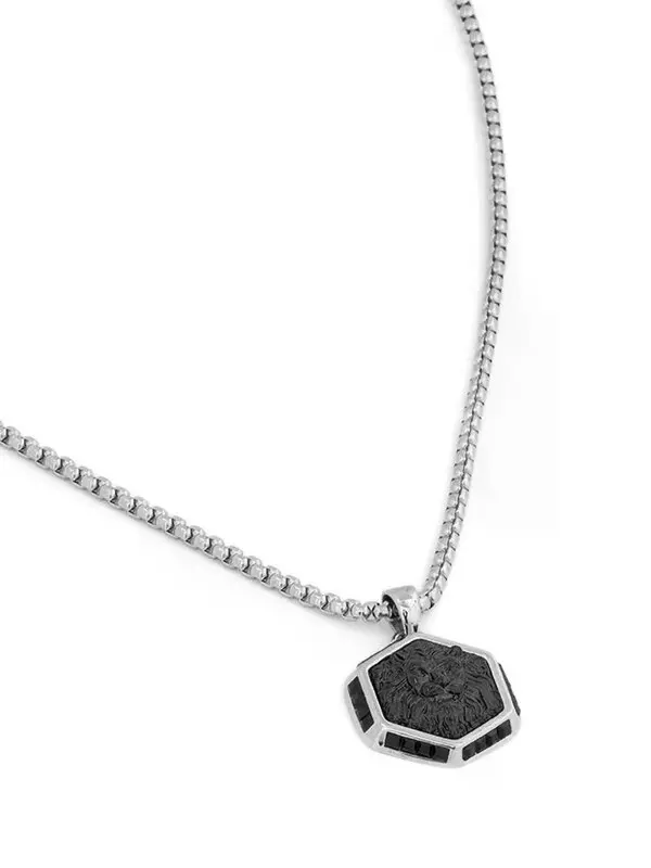 Guess Lion Head Pendant Box-chain Necklace