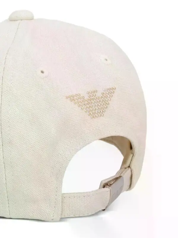 EA7 Crystal-embellished Logo Cap