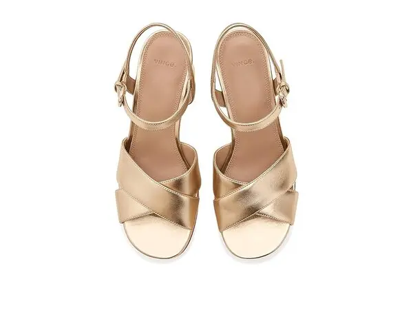 Vince Ericka Suede Platform Sandals - Bone