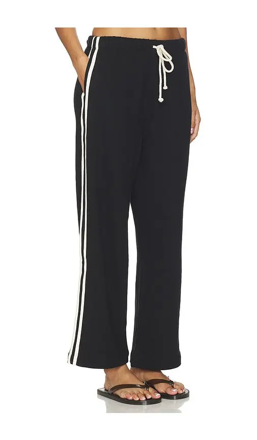 Donni. The Eco-terry Stripe Crop Pant