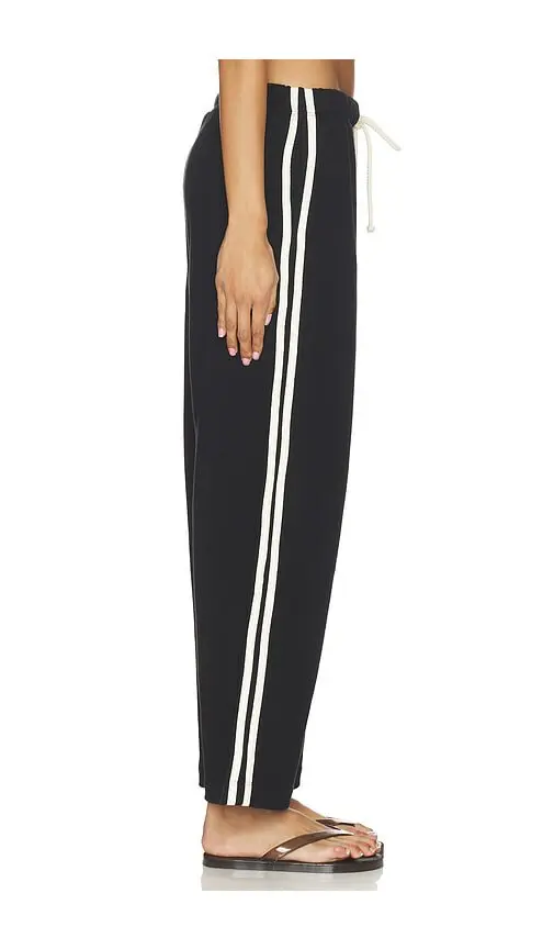 Donni. The Eco-terry Stripe Crop Pant