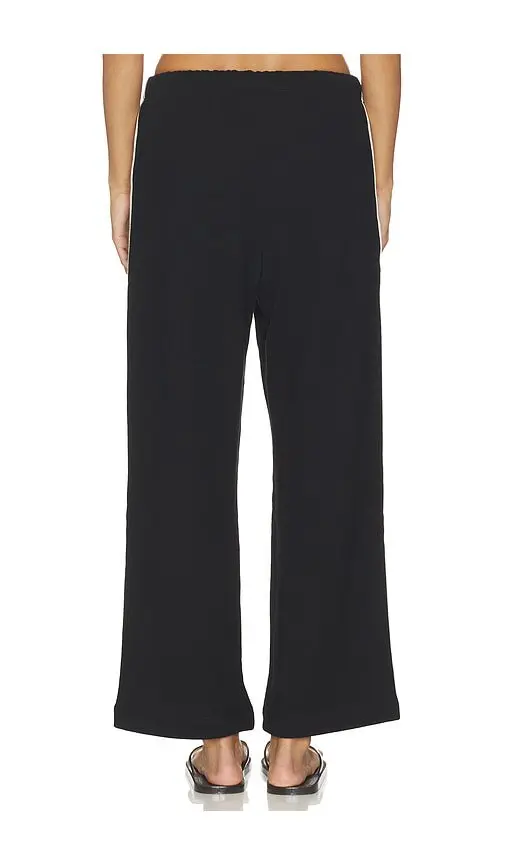 Donni. The Eco-terry Stripe Crop Pant