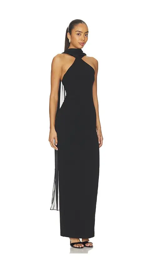 NOOKIE Martini High Neck Gown - Black