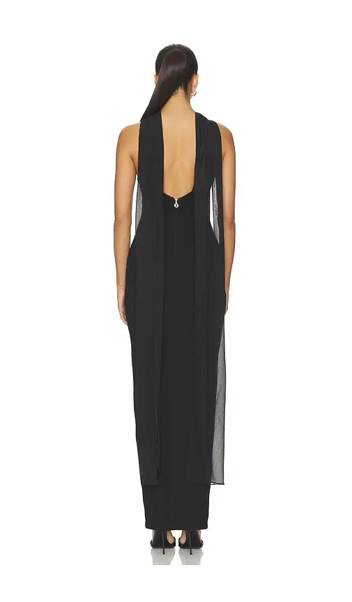NOOKIE Martini High Neck Gown - Black