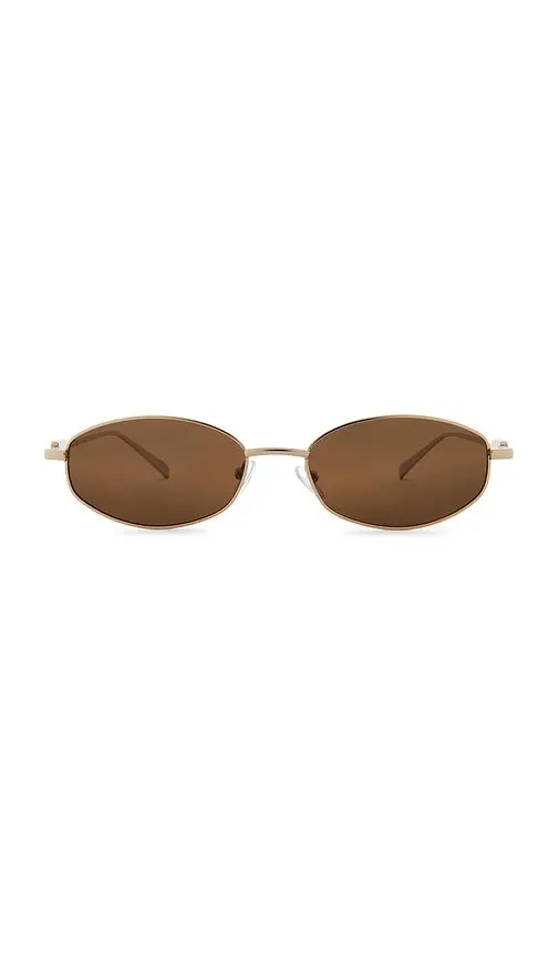 BANBE The Mila Sunglasses In Brown - Gold & Brown