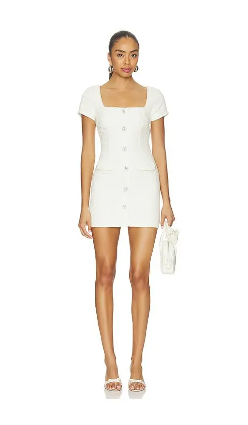 MORE TO COME Janey Mini Dress - White