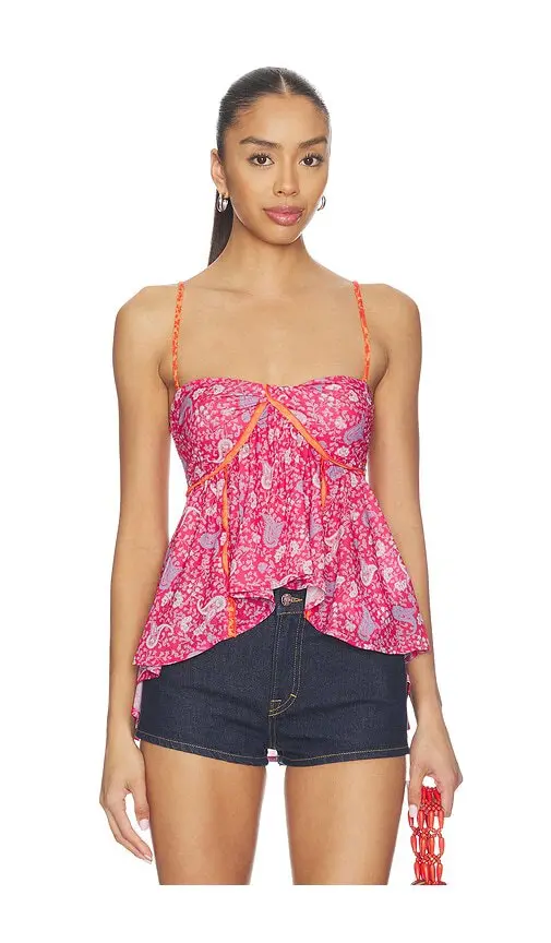 Free People Malia Printed Tube Top
