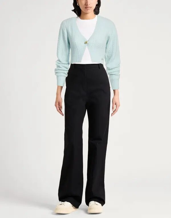 CHIARA FERRAGNI Cropped Cable Knit Cardigan - Blue