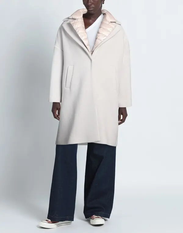 Herno Light Virgin Wool, Polyamide, Cotton, And Polyester Single-breasted Coat
