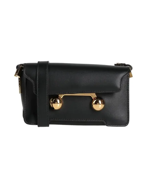 Marni Leather Cross-body Bag With Brass Hardware