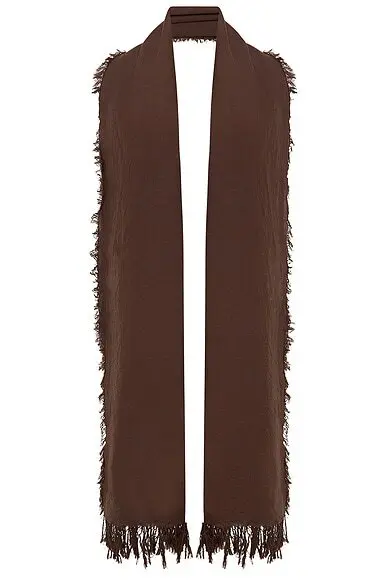 THE ROW Parla Scarf - Coffee