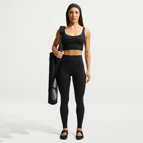 Nike Skims Matte High-waisted Corset 26" Leggings - Black